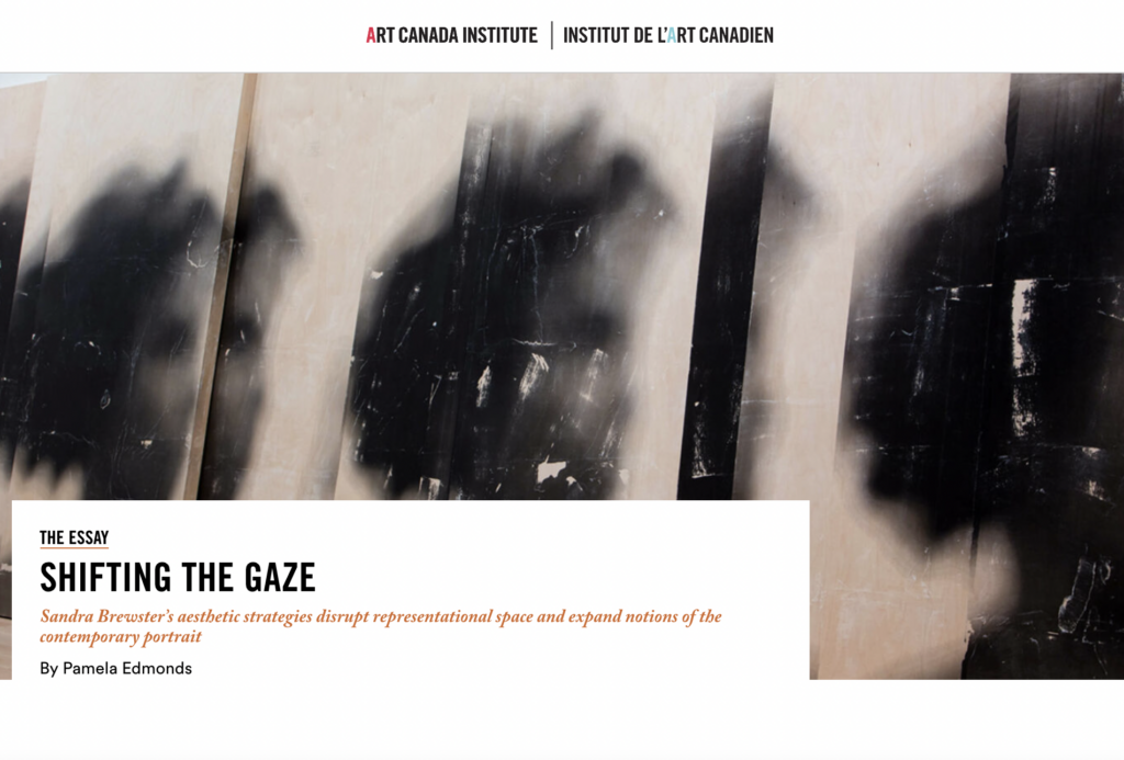 Pamela Edmonds' Essay on Sandra Brewster Published by the Art Canada ...